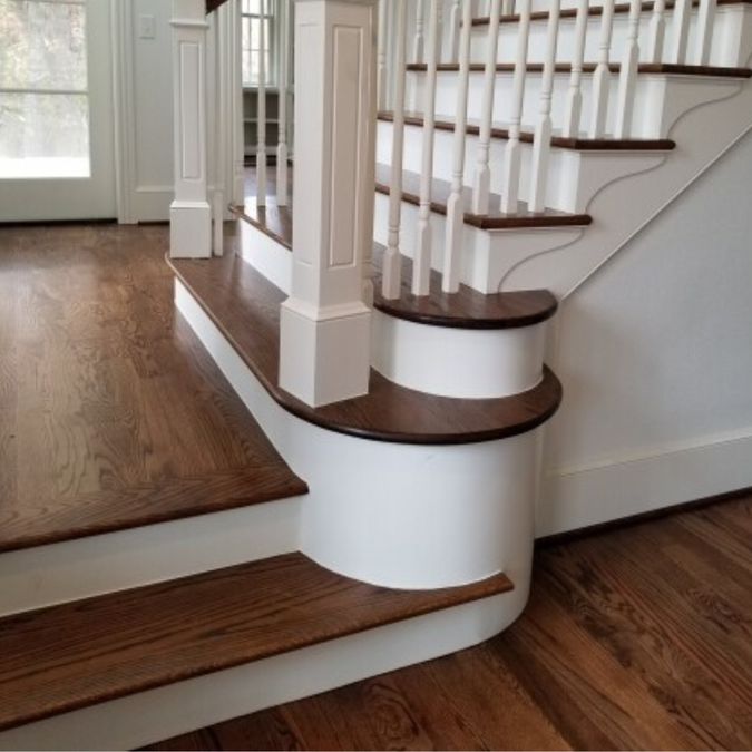Hickory Stair Treads – Hardwood Stairs Direct