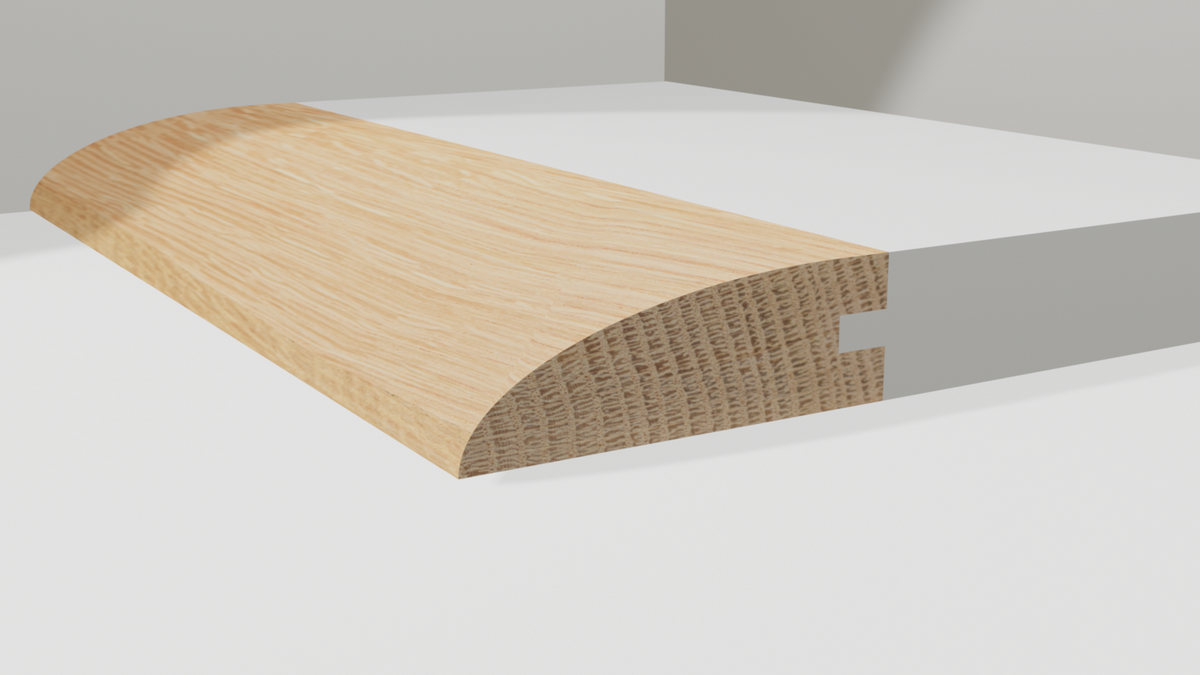 Quarter Sawn White Oak Reducer Molding – Hardwood Stairs Direct