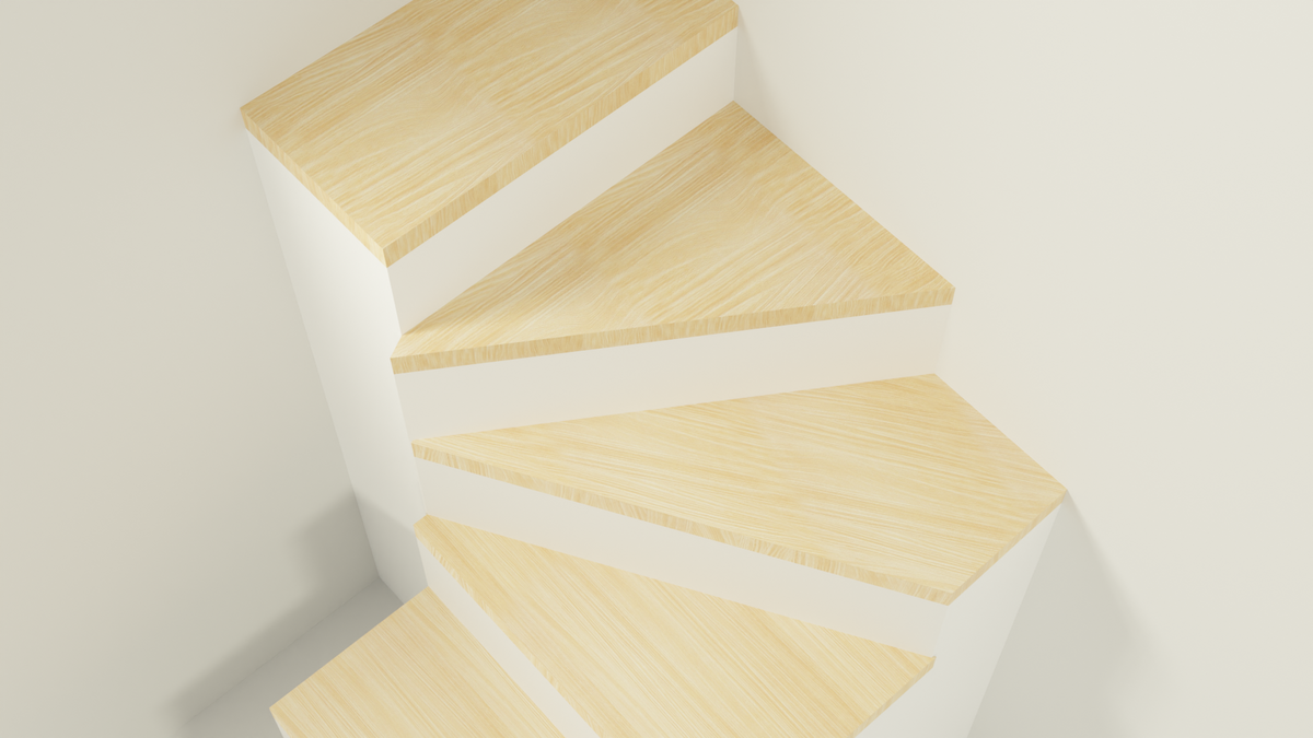 Maple Winder Treads – Hardwood Stairs Direct